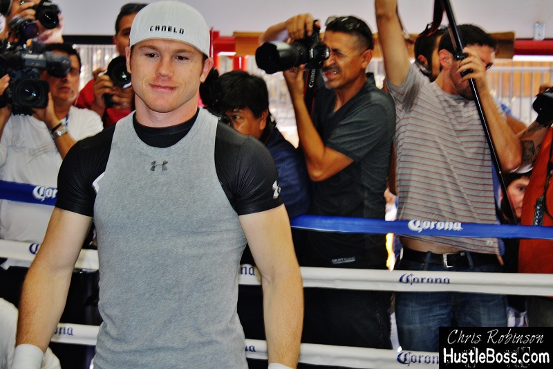 Exclusive photos: Inside Saul ‘Canelo’ Alvarez’s media workout in Big ...