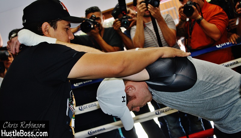 Exclusive photos: Inside Saul ‘Canelo’ Alvarez’s media workout in Big ...