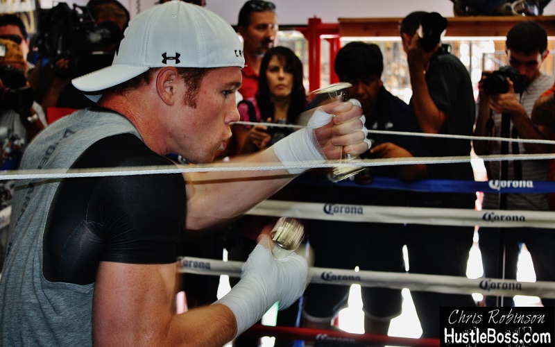 Exclusive photos: Inside Saul ‘Canelo’ Alvarez’s media workout in Big ...