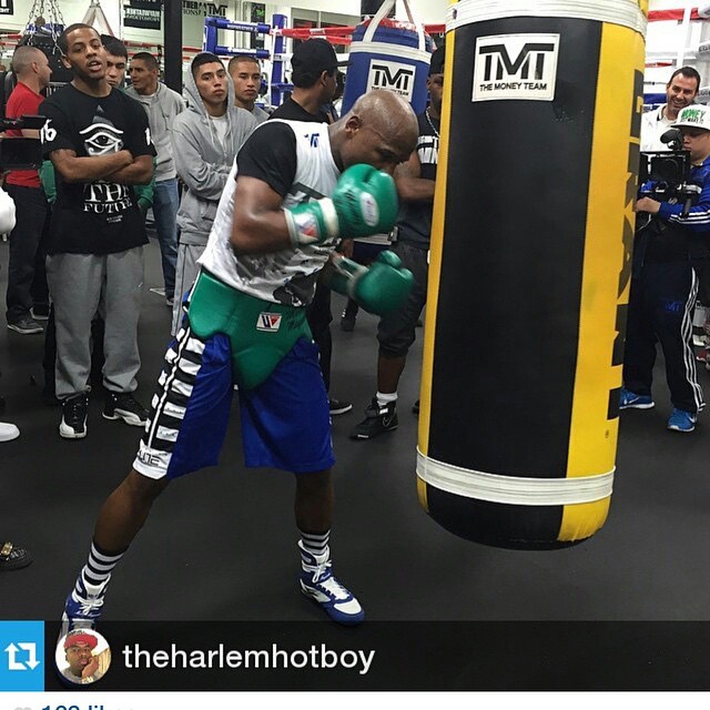 Photos: Floyd Mayweather kicks off training camp in Las Vegas for Manny ...